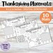 Printable Thanksgiving Fun Placemats for Kids | Paper Mat | Printable ...