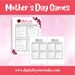 Mother's Day Game Printable Bundle Fun Games for Mum Mothering Sunday ...