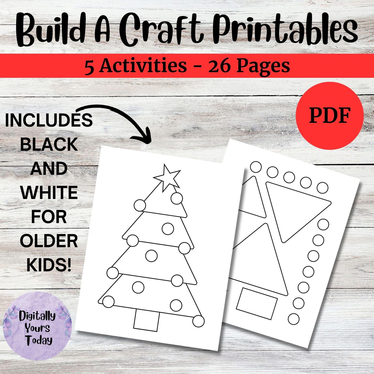 Build A Craft Activity Set Build a Snowman Build a Christmas Tree ...