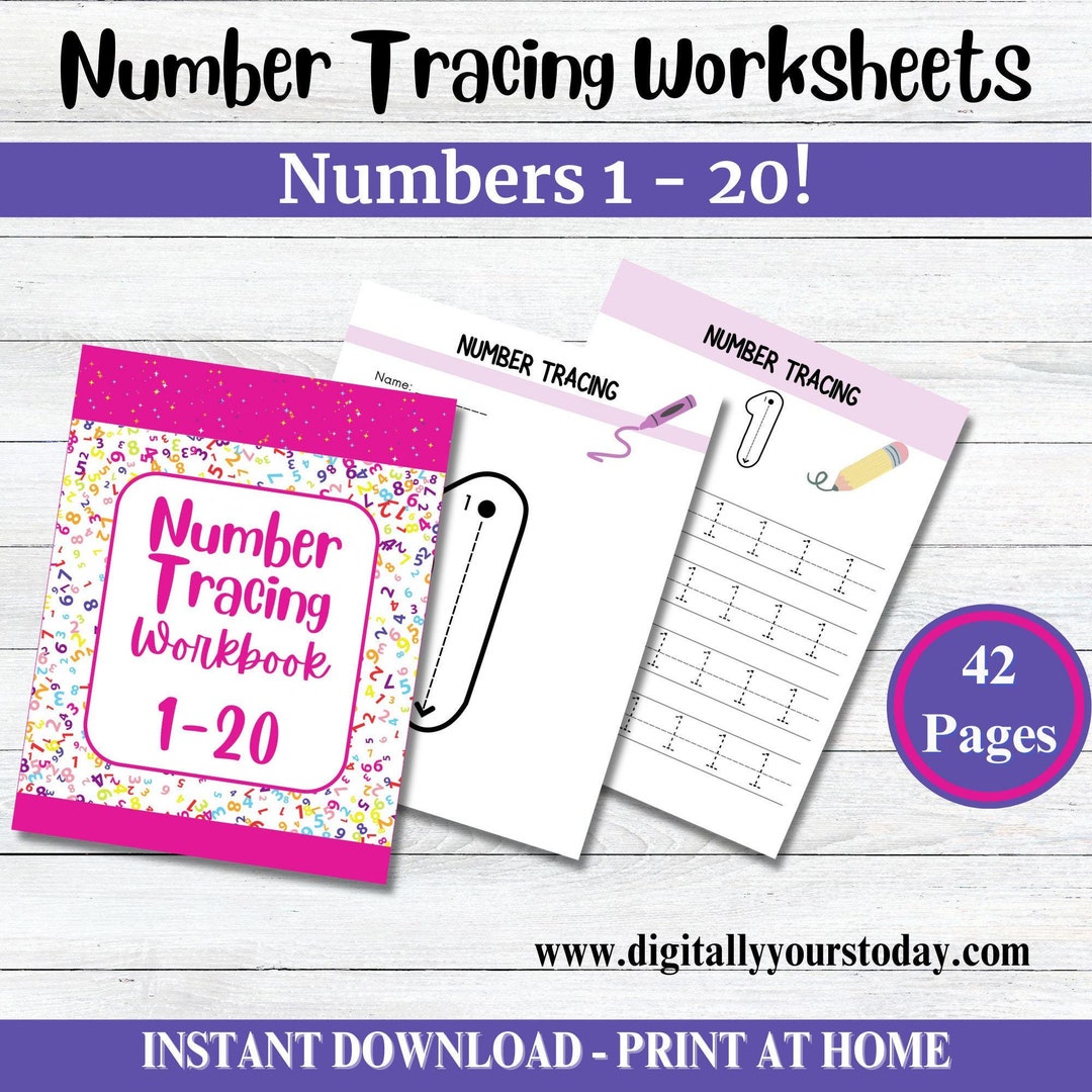 Number Writing Number Learning & Recognition Worksheets Number Tracing ...