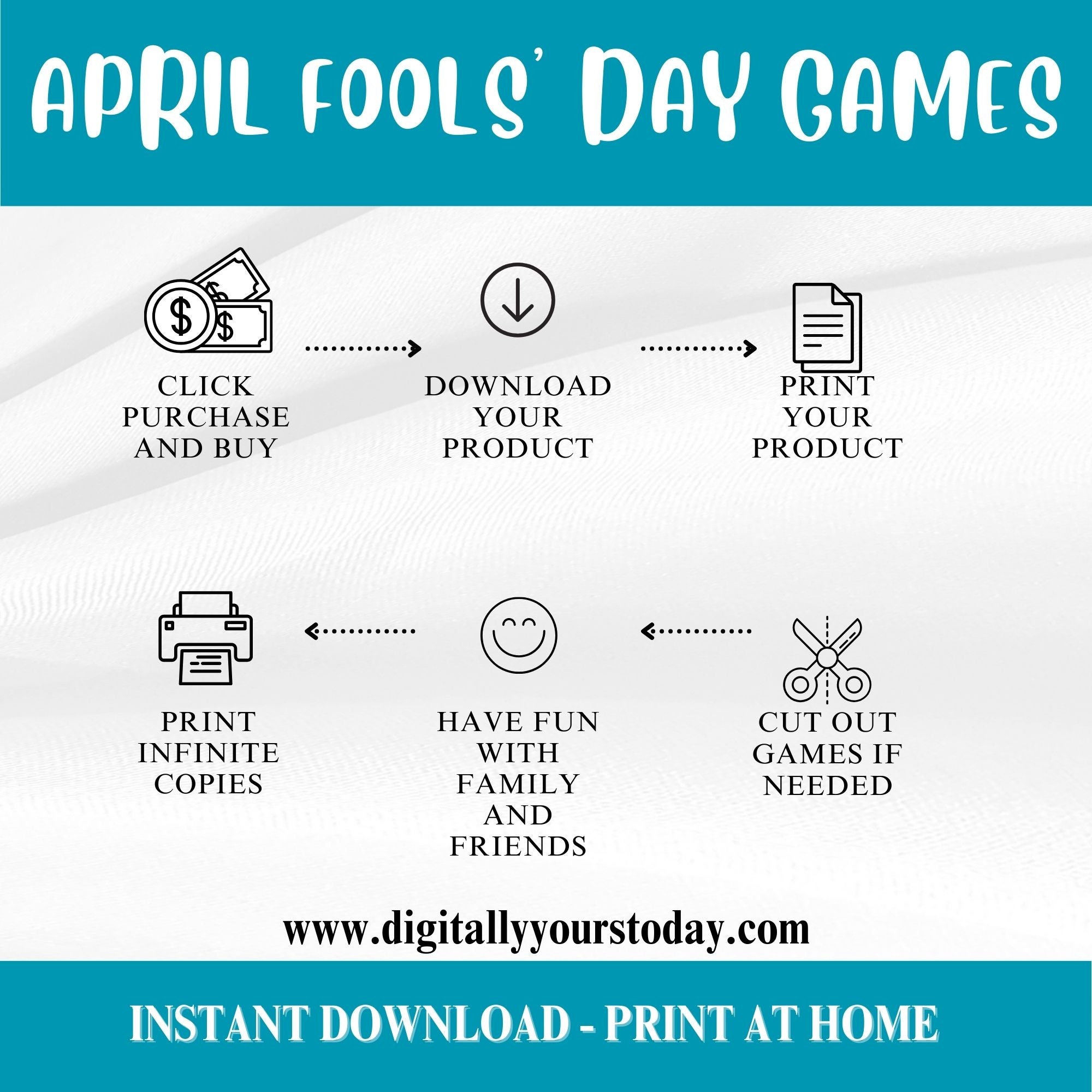 April Fools' Day Games Printable Bundle for Family, Classroom and ...