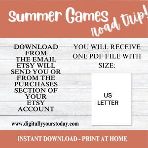 Summer Games - Road Trip Edition Game Bundle for Kids, Adults, Families ...