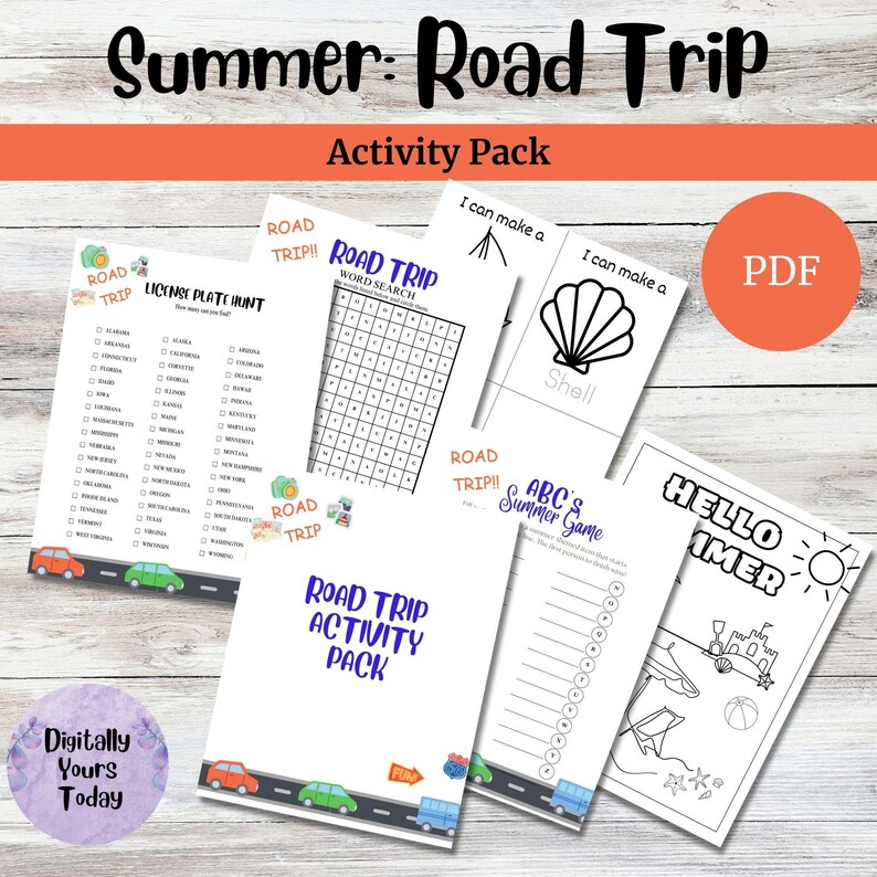 Summer Games - Road Trip Edition Game Bundle for Kids, Adults, Families ...