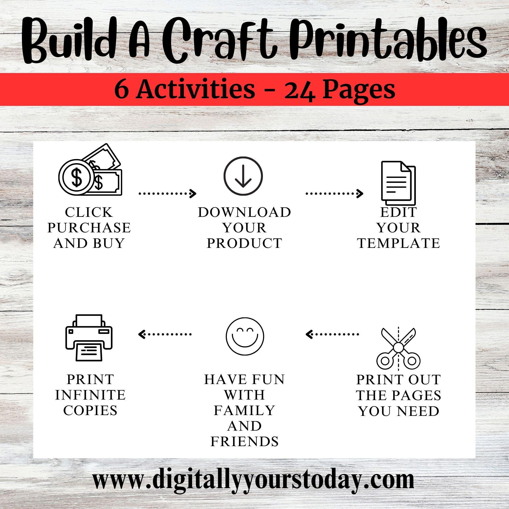 Build A Craft Activity Set Build a Snowman Build a Christmas Tree ...