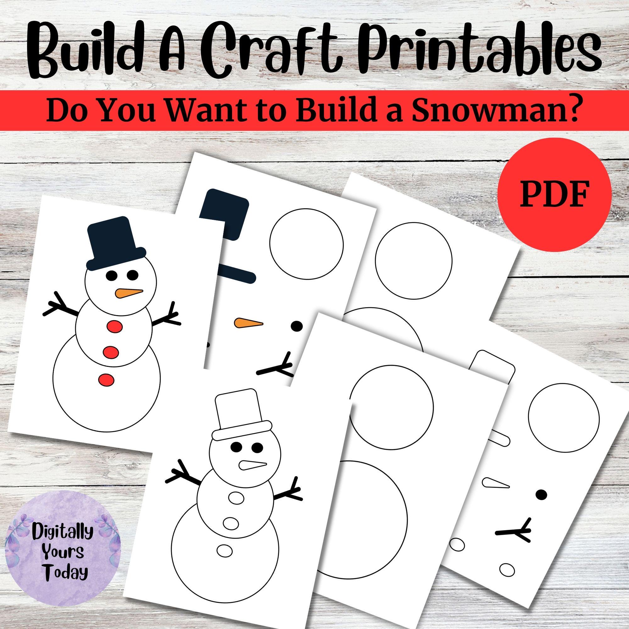 Build A Craft Activity Set Build a Snowman Build a Christmas Tree ...
