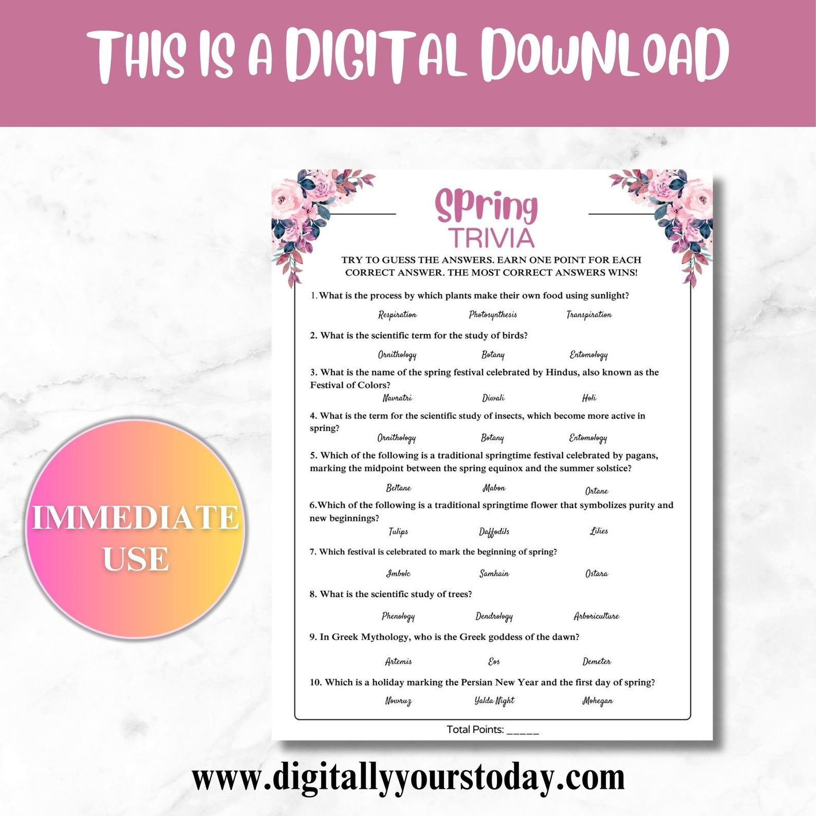 Welcome Spring! Games Printable Bundle for Family, Classroom and Sunday ...