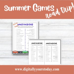 Summer Games - Road Trip Edition Game Bundle for Kids, Adults, Families ...