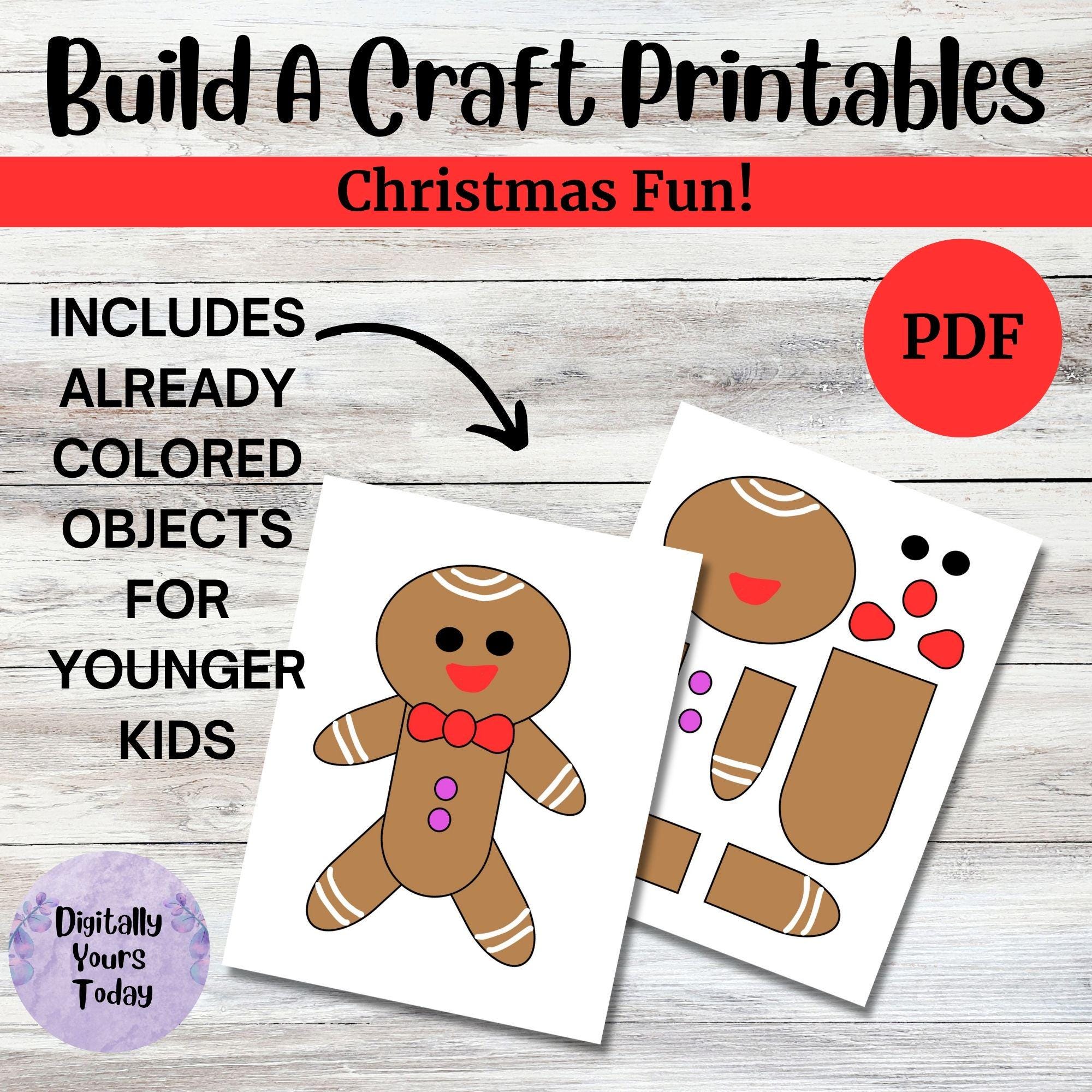 Build A Craft Activity Set | Build a Snowman | Build a Christmas Tree ...