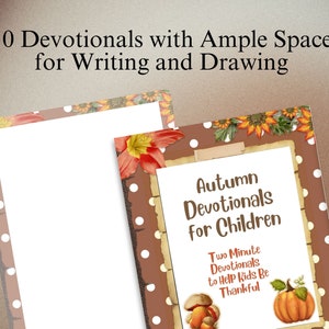 Autumn Devotional for Children | Printable Activity |bible Verses - Etsy