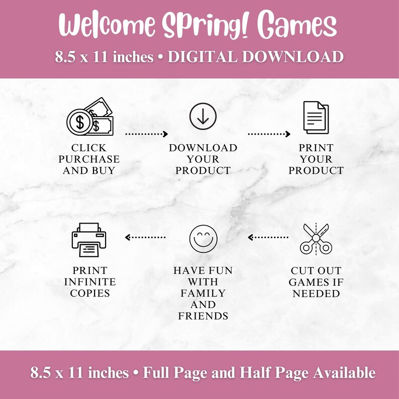Welcome Spring! Games Printable Bundle for Family, Classroom and Sunday ...