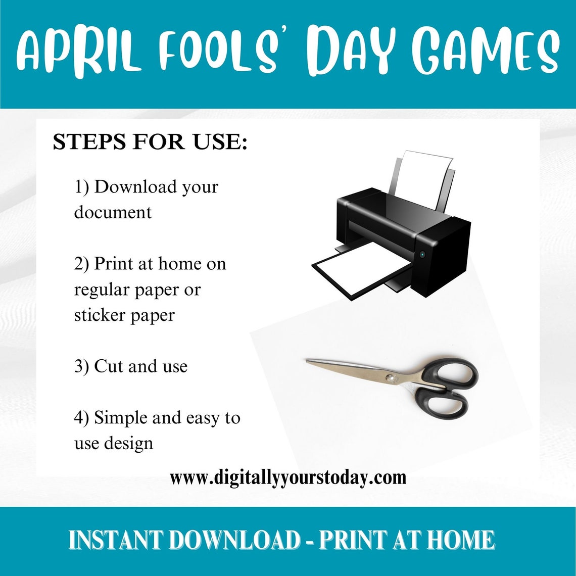 April Fools' Day Games Printable Bundle for Family, Classroom and ...