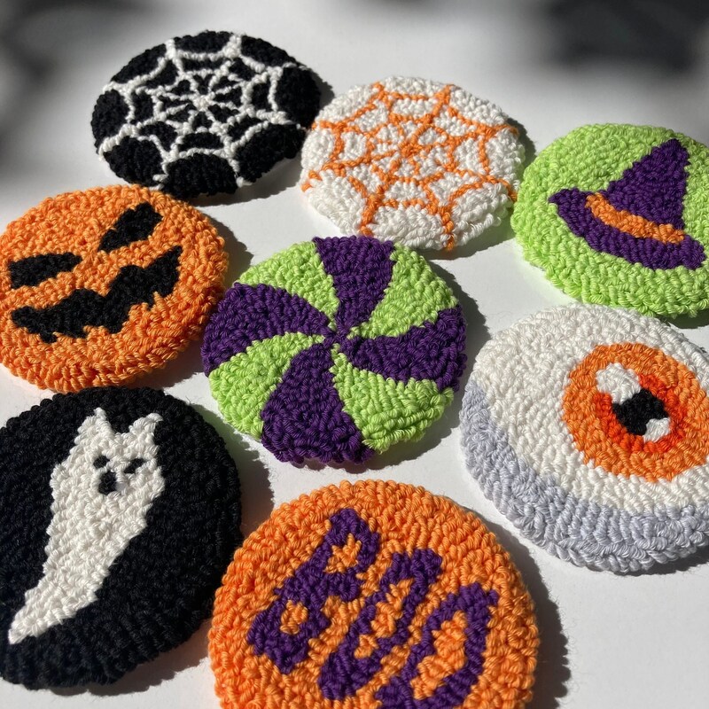 Halloween Coasters - Etsy