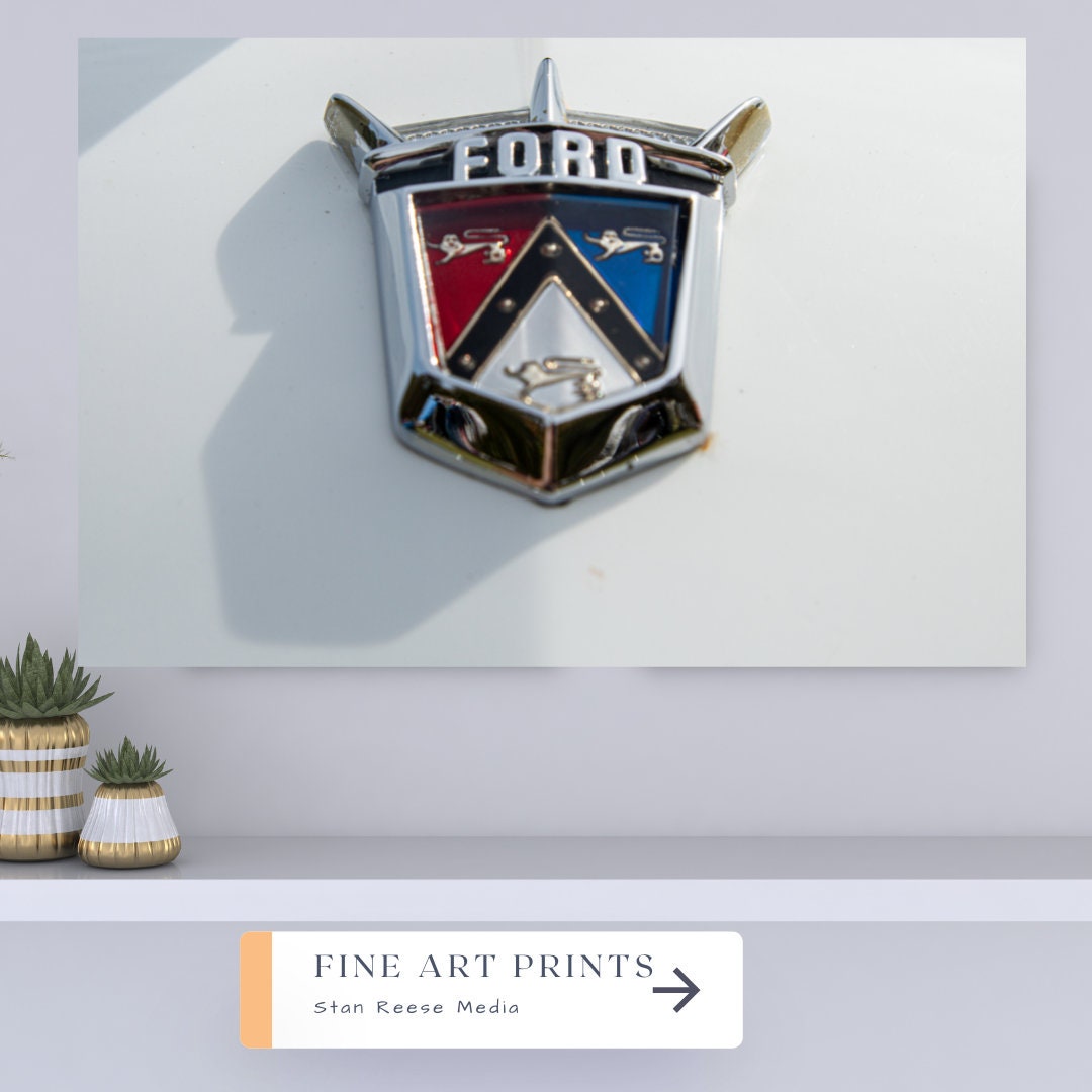 Ford Coat of Arms Badge Classic Car Fine Art Digital - Etsy