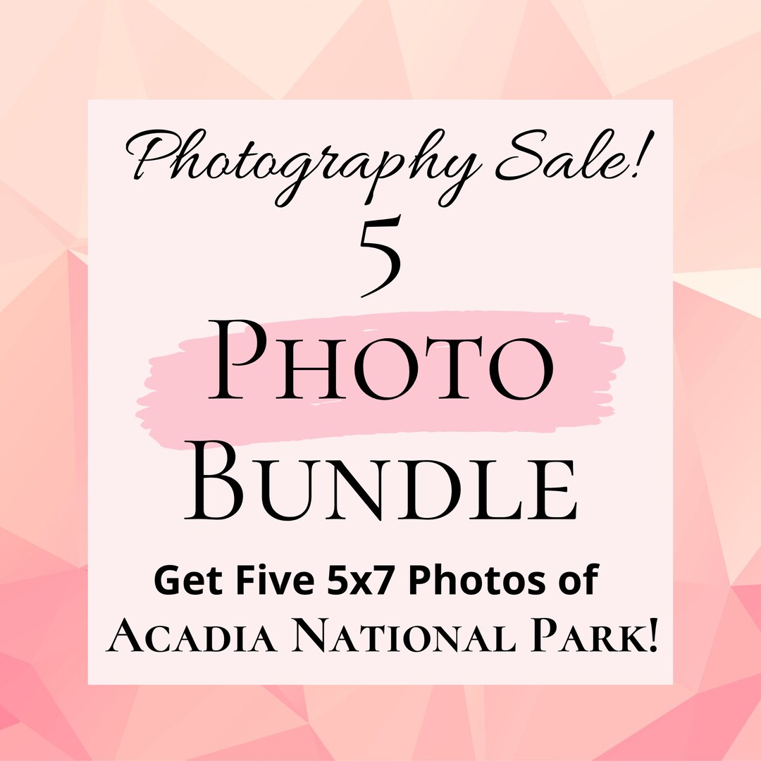 Acadia National Park Landscapes 5 Photo Bundle - Etsy