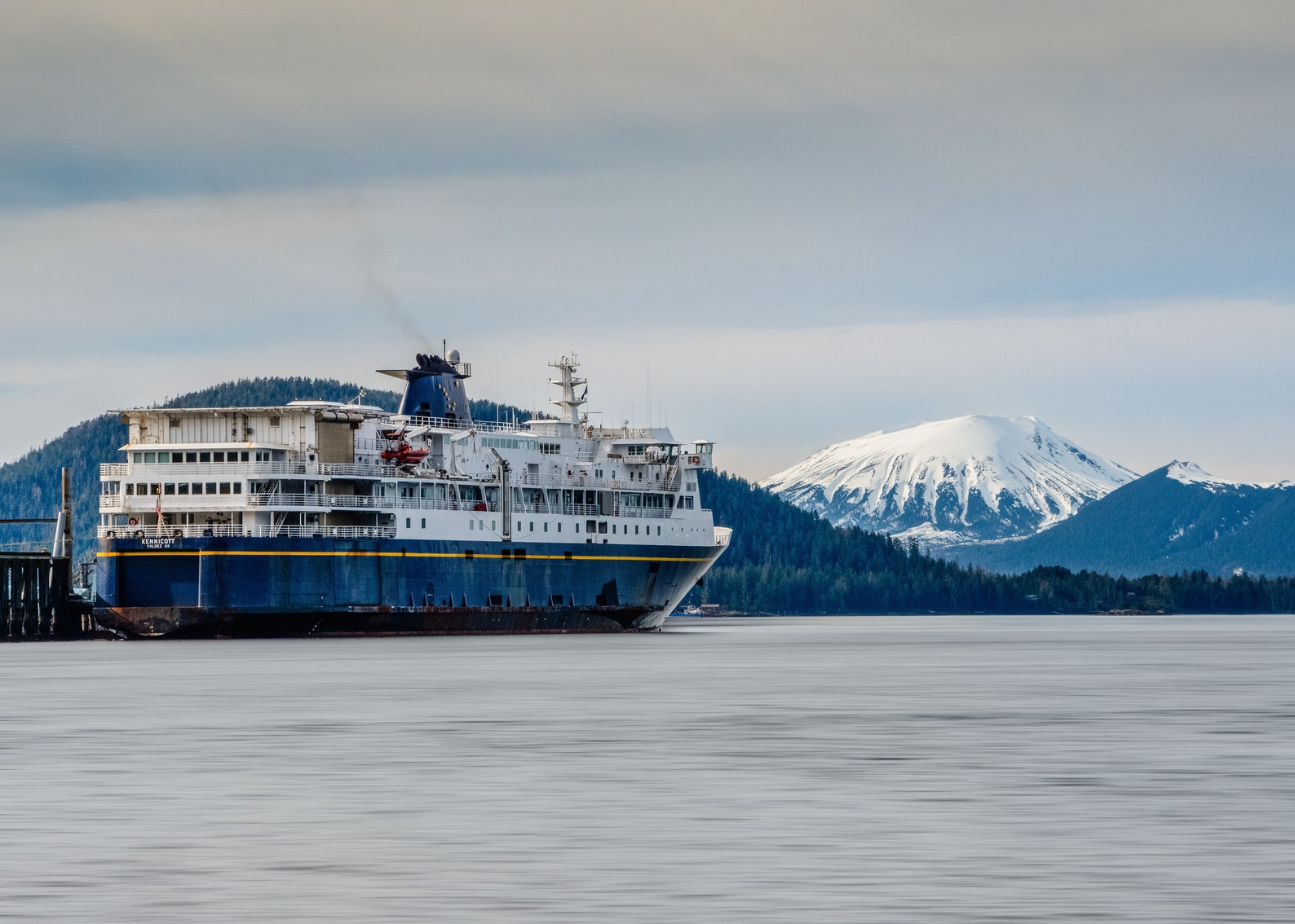 Alaska Marine Highway Ferry in Sitka Port Landscape Photography Print ...