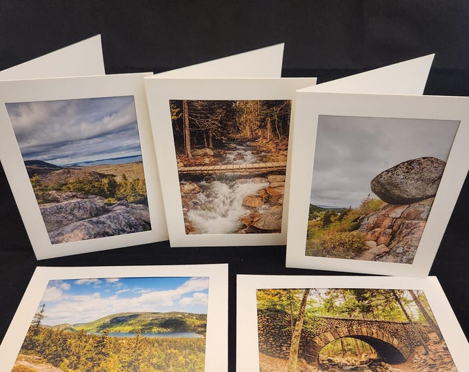Acadia National Park Landscapes 5 Photo Greeting Card Bundle - Etsy