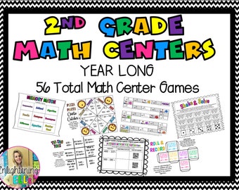4th Grade Math Centers Year Long Bundle - Etsy