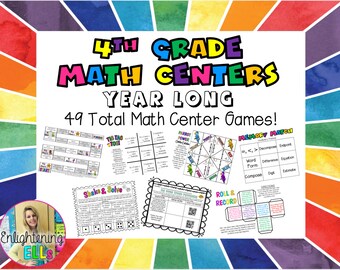 2nd Grade Math Centers Year Long Bundle - Etsy