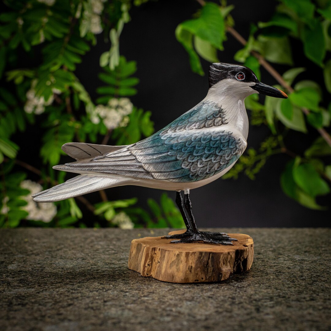 Hand Carved & Painted Sandwich Tern - Etsy