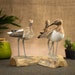 Hand Carved, Hand Painted Wooden Bird Sculpture of a Pair of Dunlins - Etsy