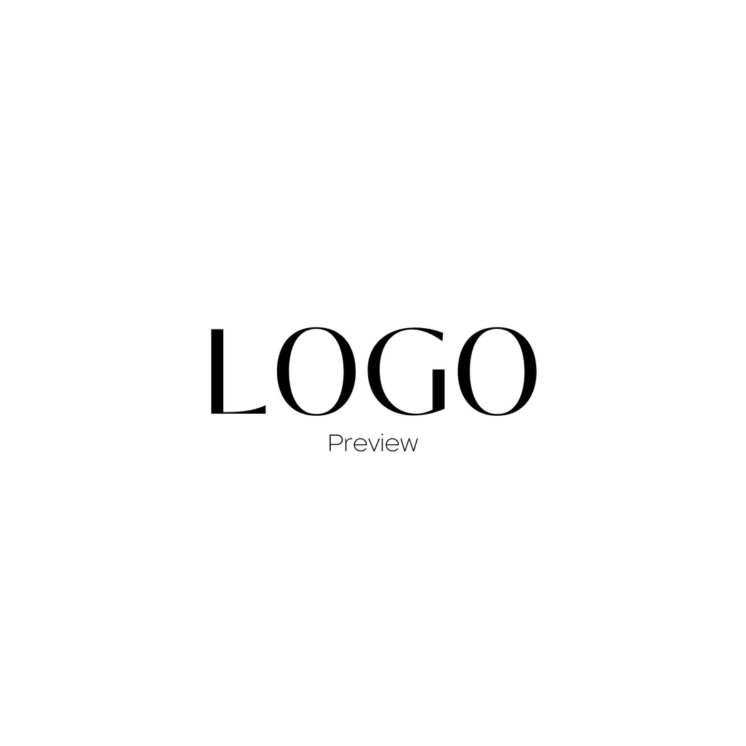 Premade Text Logo Design Preview - Etsy