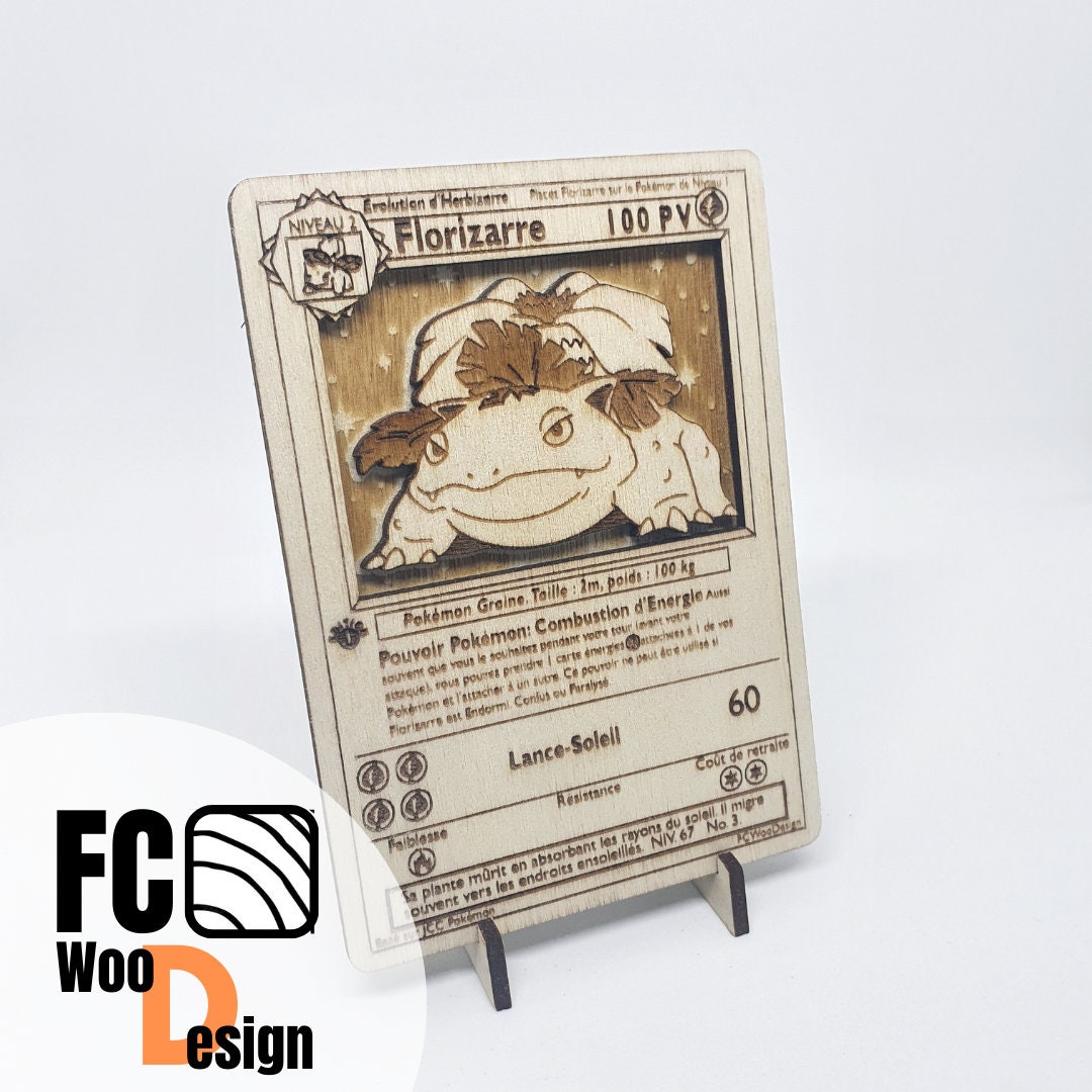 Starter Evolution G1 Edition 1 Pokémon Custom Wood Card 3D - Etsy UK