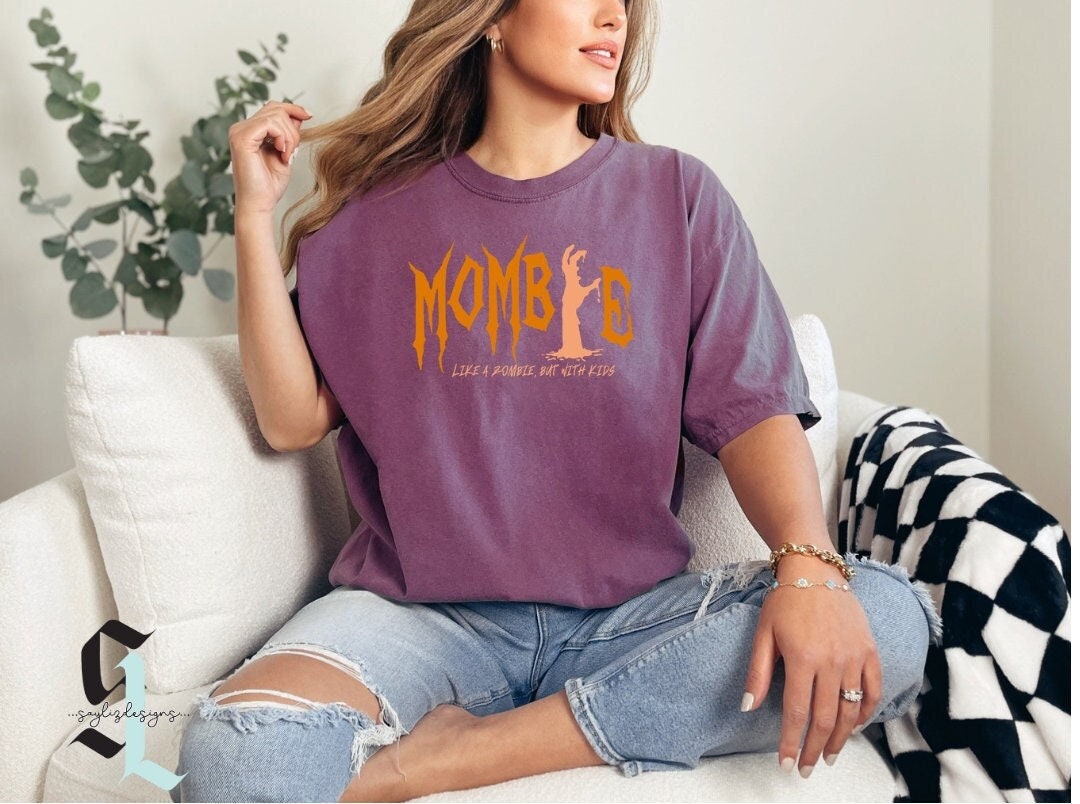 Mombie T-shirt, Like a Zombie but With Kids, Comfort Colors Unisex ...