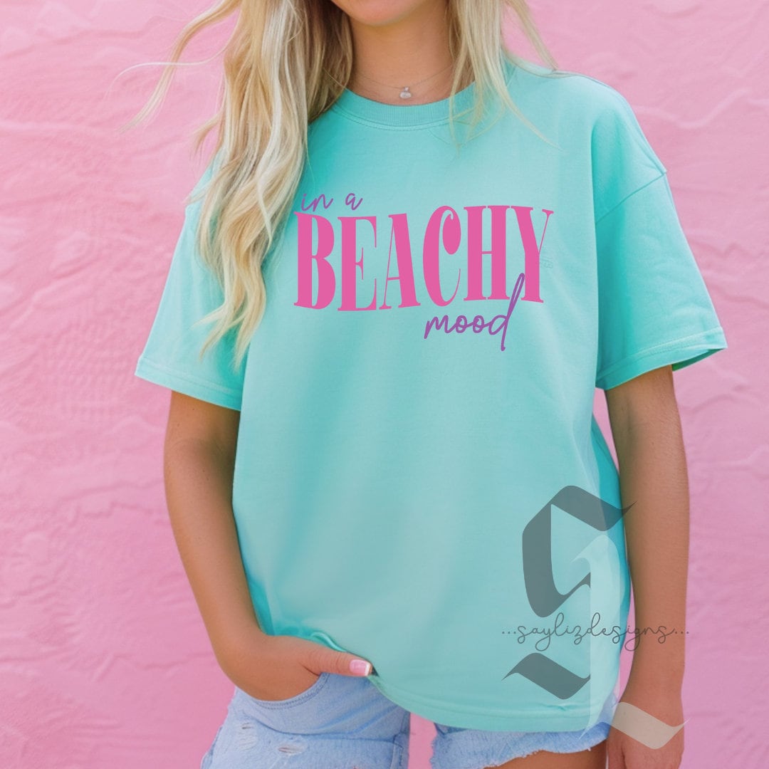 In a Beachy Mood PNG File, in a Beachy Mood Digital File, Beach Vibes ...