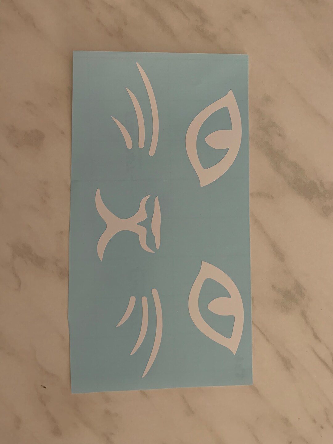 Cat Face Decal - Etsy