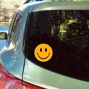 Smiley Face Vinyl Decal Stickers, Emoji Smiley Face Waterproof Vinyl ...
