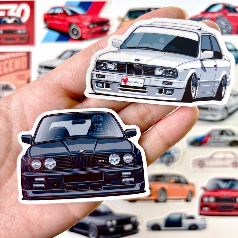 23pc Vinyl Stickers for E30 M3 E30 3 Series With German Legend Sports ...