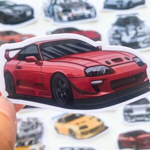 21pc Classic Japanese Supercar MK4 Supra JDM Vinyl Stickers JDM Drift ...
