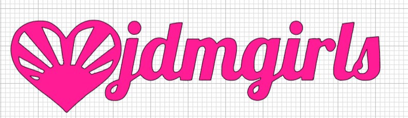 JDM Girls Sign Vinyl Decal for JDM Car Fans - Etsy