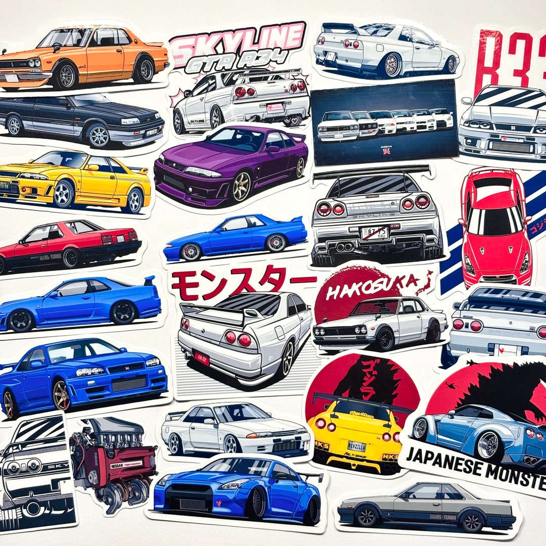 22pc Japanese Classic Skyline KPGC10 Hakosuka R31 GTS GTR32 GTR33 GTR34 ...