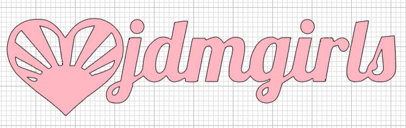 JDM Girls Sign Vinyl Decal for JDM Car Fans - Etsy