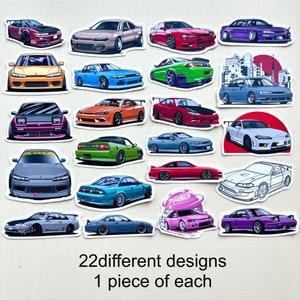 22pc Vinyl Stickers S13 S14 S15 Silvia 180sx 200sx 240sx Si180 Classic ...