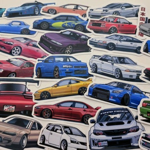 30pc Classic Japanese JDM Legend Sports Cars Vinyl Stickers - Etsy
