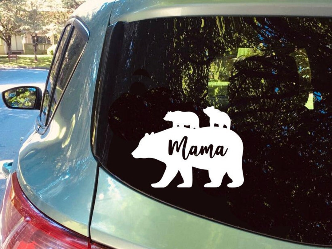 Mama Bear Vinyl Decal Stickers, Baby Bear Vinyl Decal, Gift for Mom ...