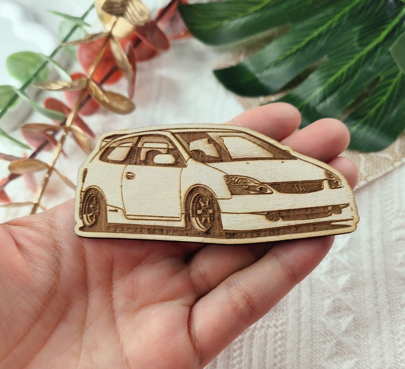 JDM Legend Civic EP3 Civic Type R Vtec Wood Fridge Magnet of Honda ...