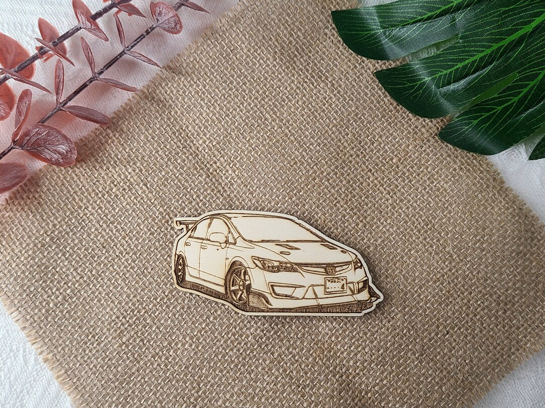 JDM Legend Civic FD2 Civic Type R Vtec Wood Fridge Magnet for Honda ...