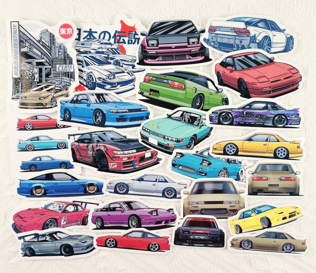 24pc Japanese Legend S13 Silvia 180sx 200sx 240sx Si180 Classic Car ...