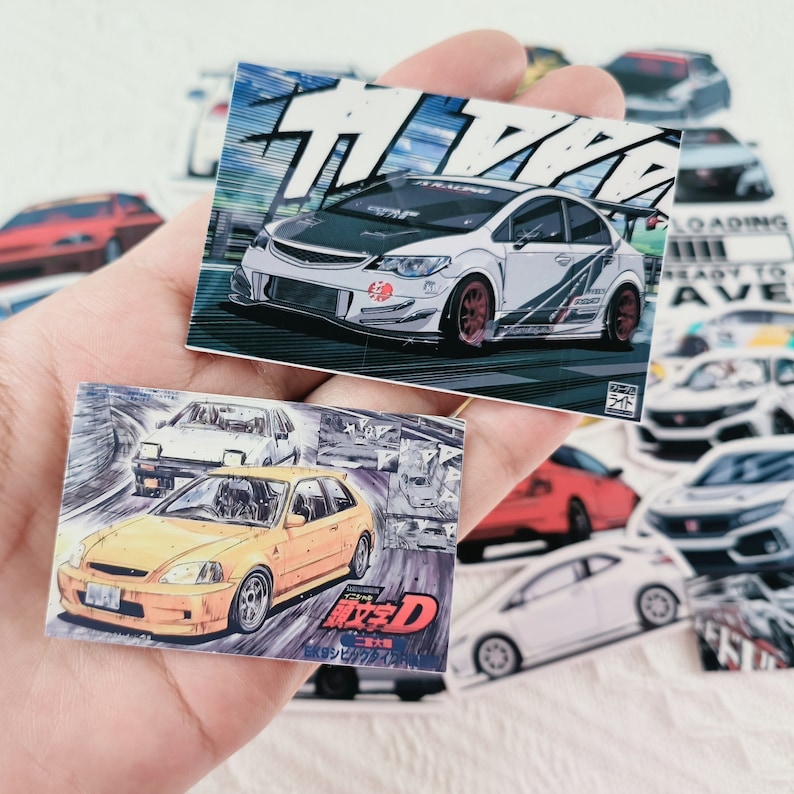 25pc Classic Japanese Civic Type R Ek9 Ep3 Fd Fn Vinyl Stickers JDM ...