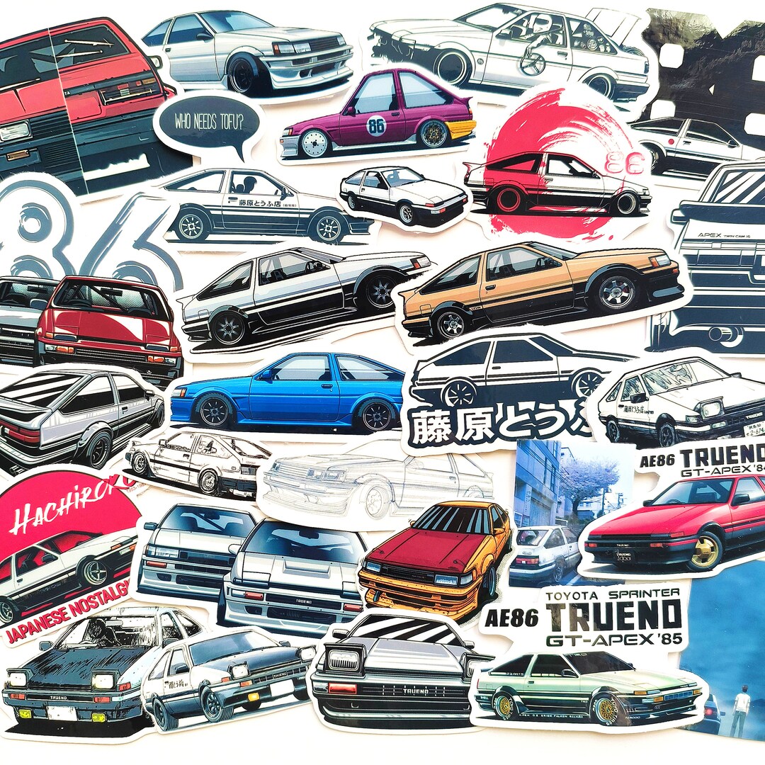 28pc Classic Japanese Corolla AE86 Trueno Levin Vinyl Stickers JDM ...