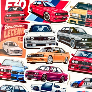 23pc Vinyl Stickers for E30 M3 E30 3 Series With German Legend Sports ...