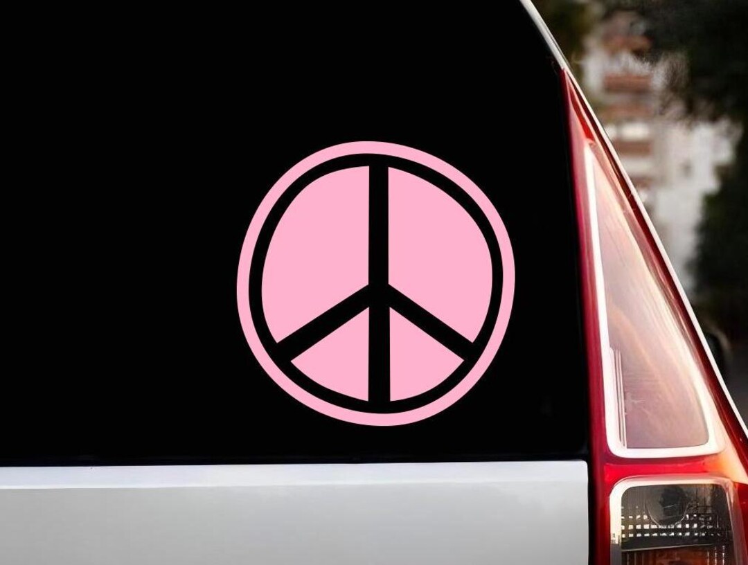 Peace Sign Vinyl Decal Stickers, Peace Symbol Vinyl Decal for Car Phone ...