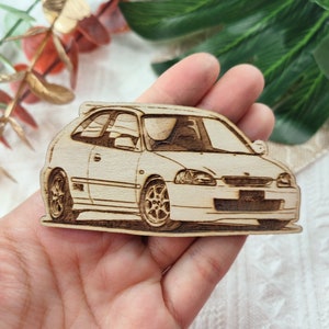 JDM Legend Civic Ek SIR EK9 Civic Type R Vtec Wood Fridge Magnet for ...
