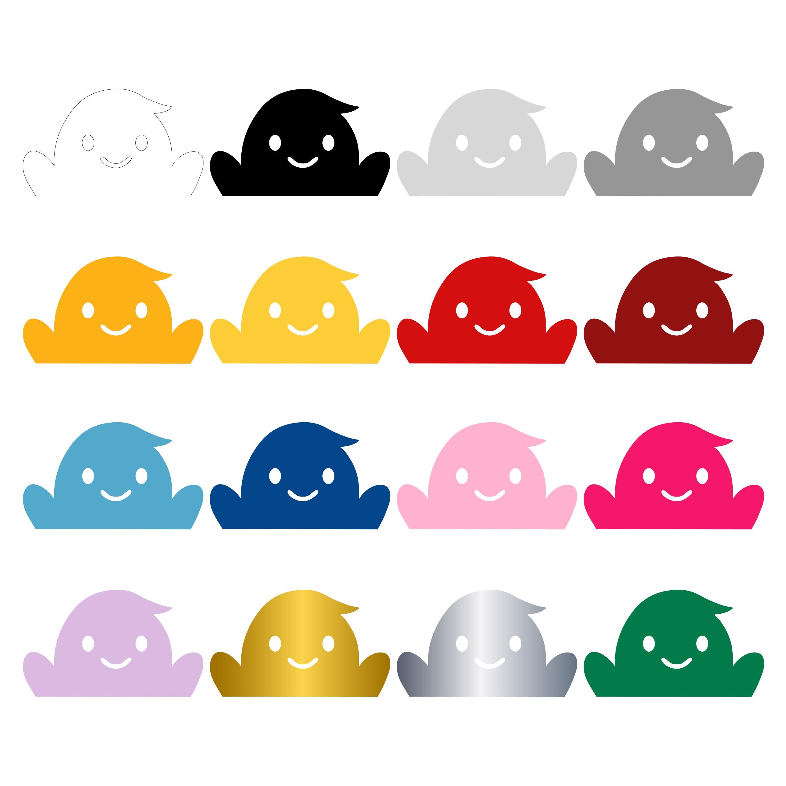 Ghost Peeker Vinyl Decal Stickers, Ghost Peeking Waterproof Vinyl Decal ...