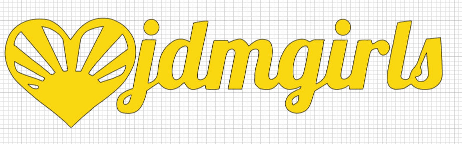 JDM Girls Sign Vinyl Decal for JDM Car Fans - Etsy