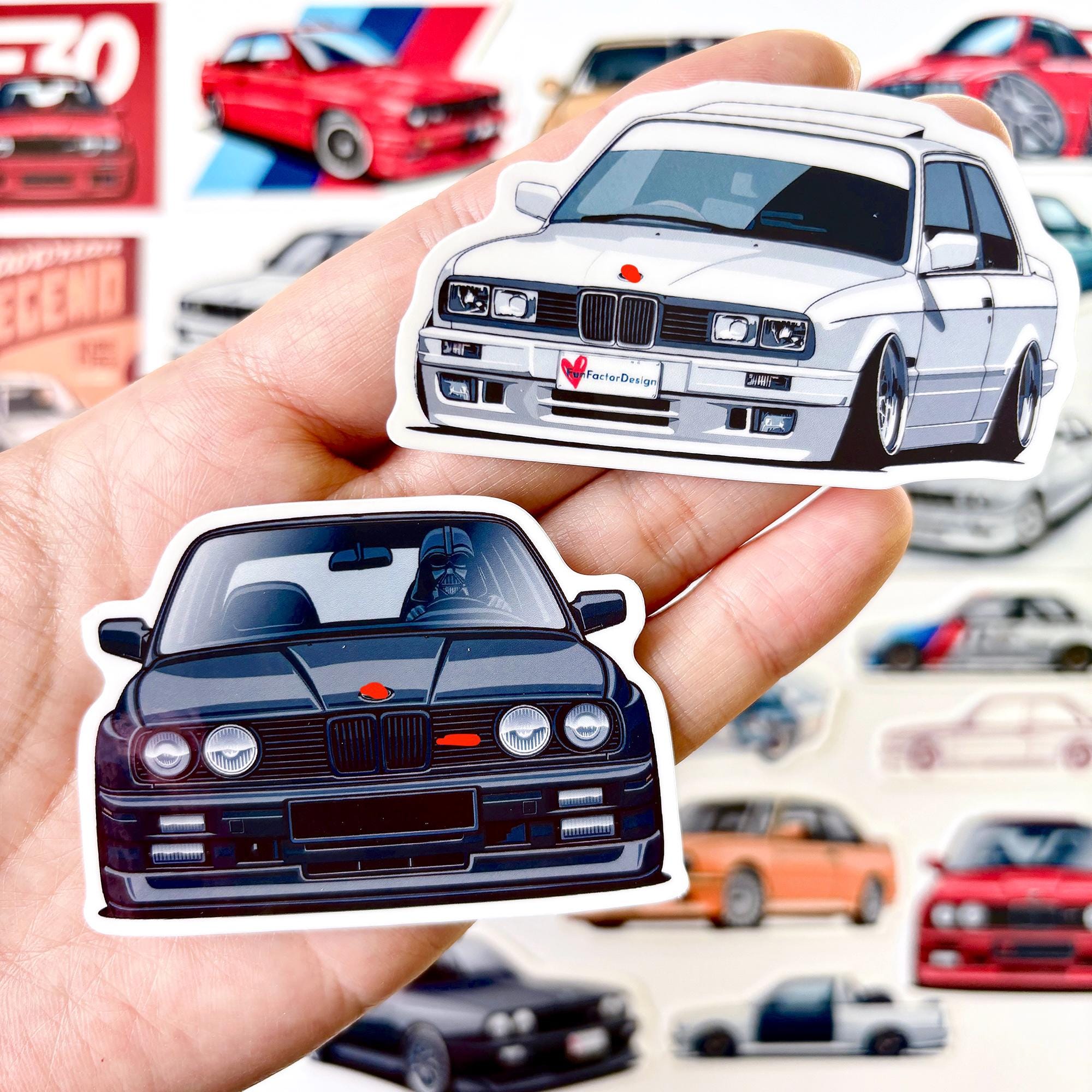 23pc Vinyl Stickers for E30 M3 E30 3 Series With German Legend Sports ...