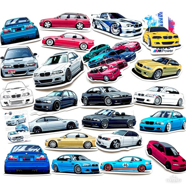 Bmw E46 Sticker Decal - Etsy